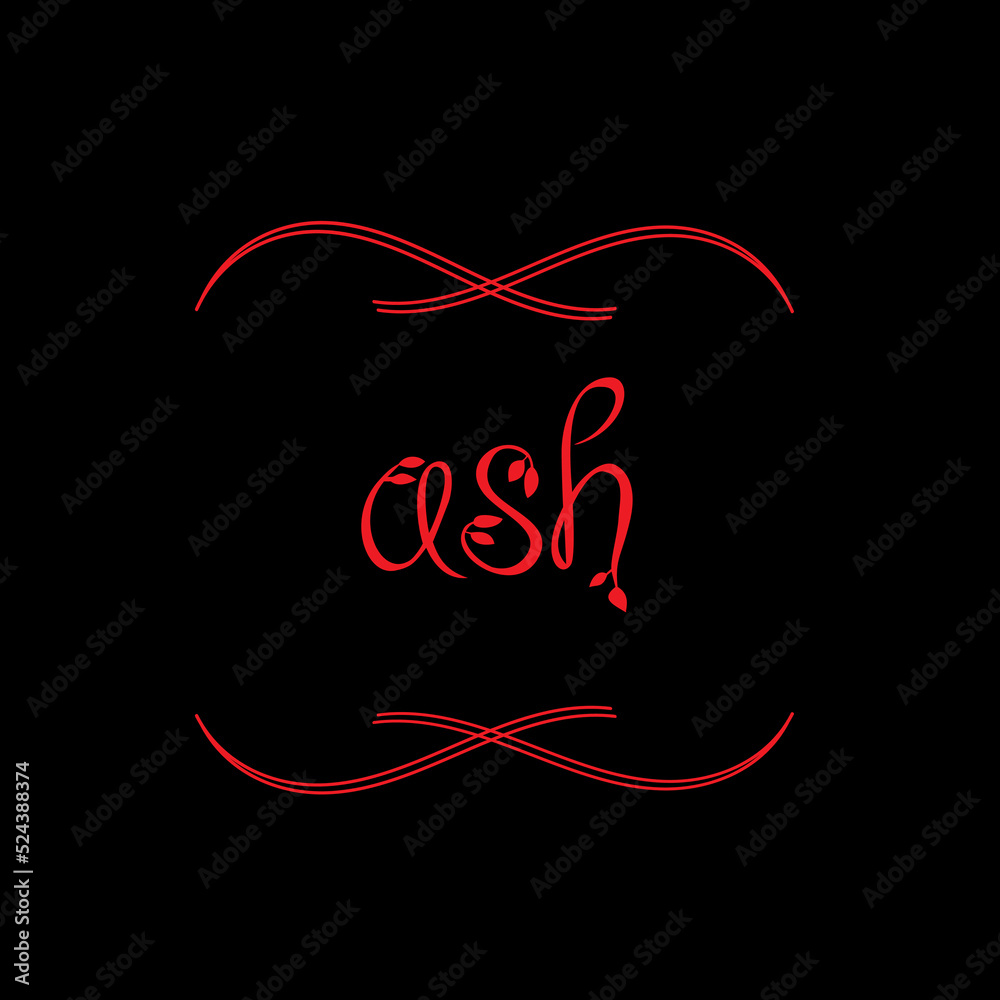 ASH logo,A S H design,ASH letter monogram logo design vector,unique ...