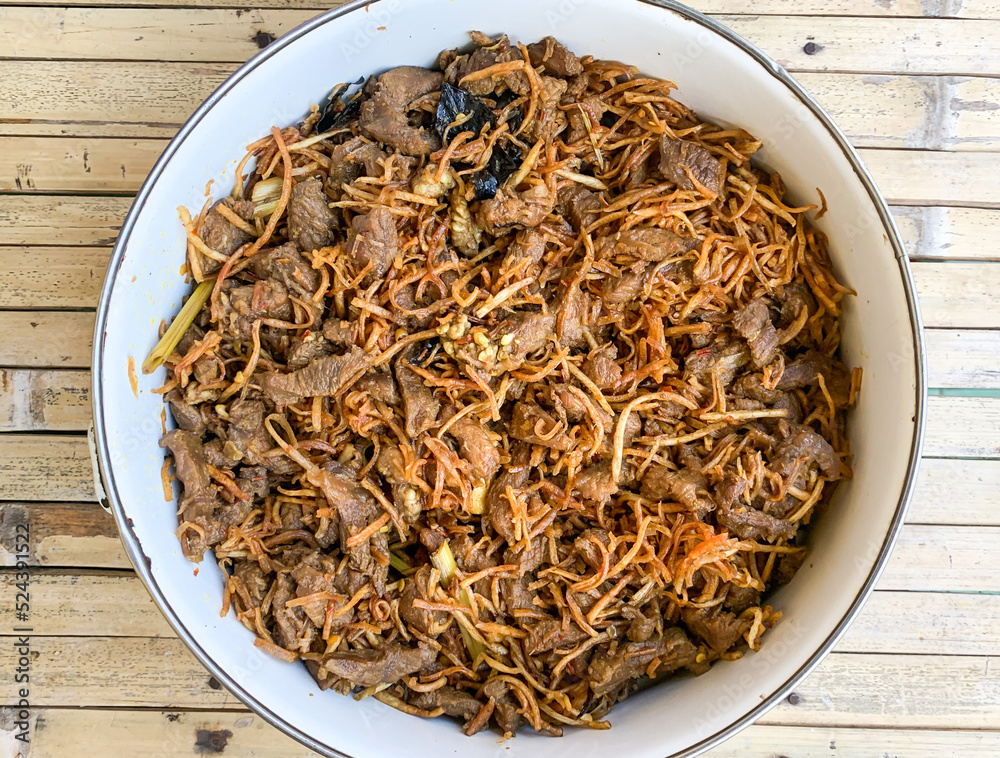 Sambal Goreng Daging (Gore Gore) cuisine from Indonesia, made from ...