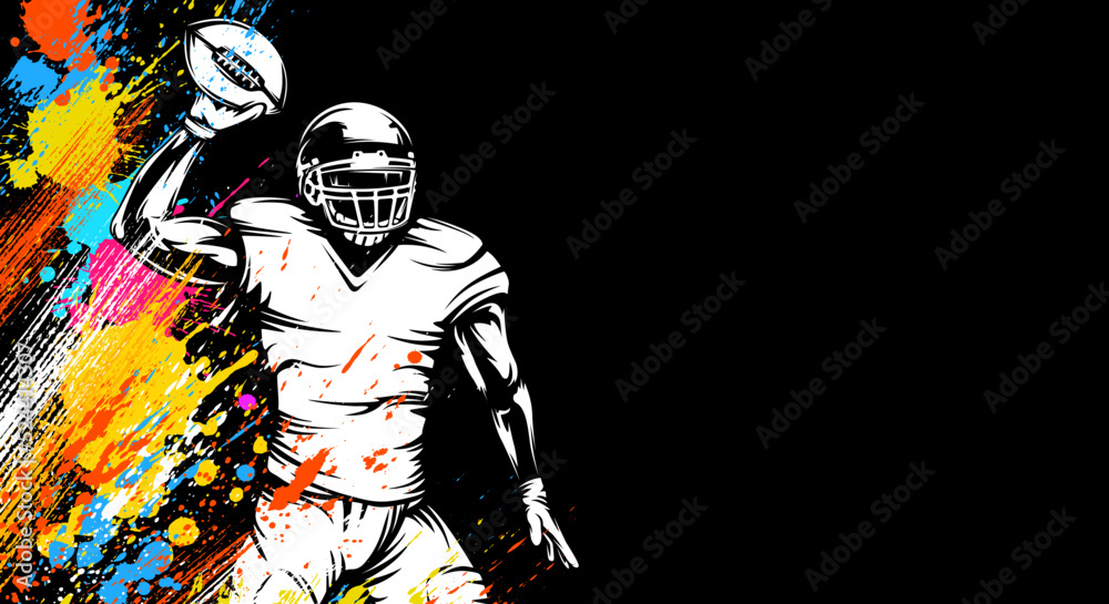 Quarterback Stock Vector Illustration Of Pattern Player