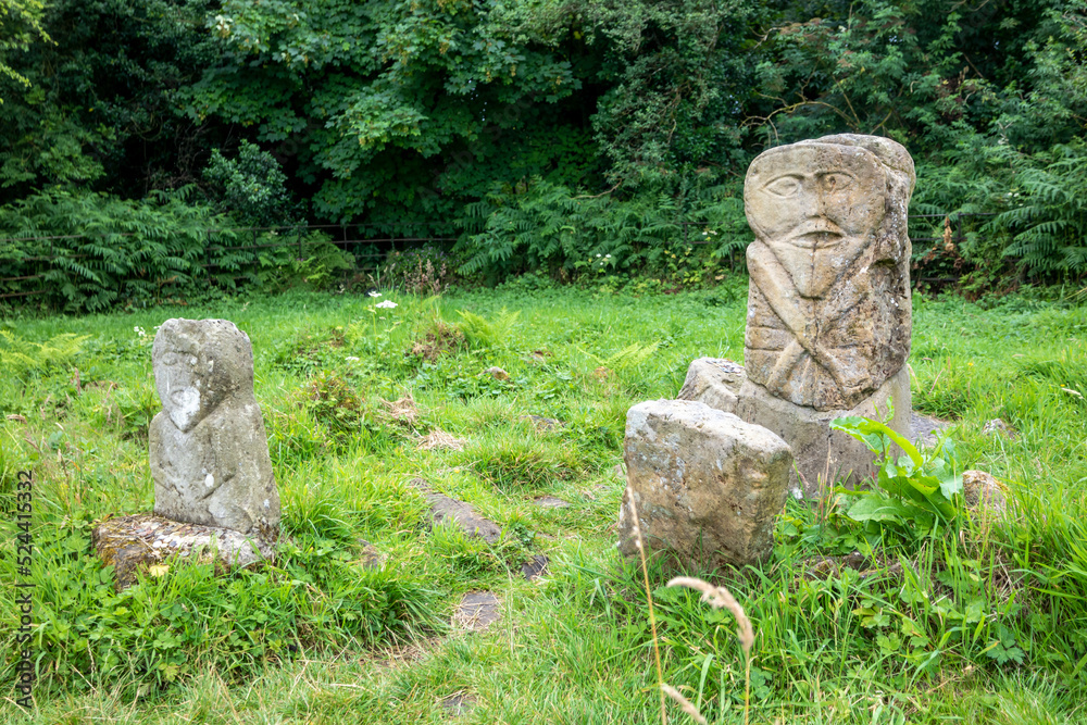 This is a bronze age stone carviing with two faces,called Janus ...