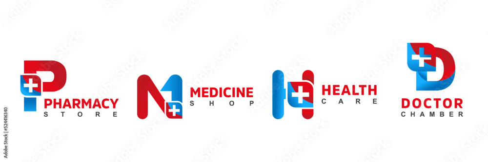 Medical logo vector set design Stock Vector | Adobe Stock