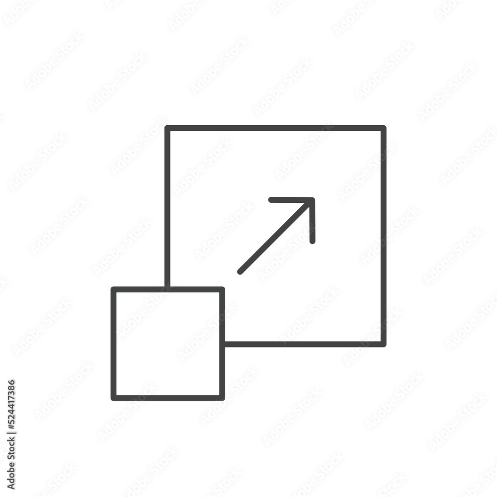Scalability or scalable system icons symbol vector elements for ... Scalability or scalable system icons symbol vector elements for ...