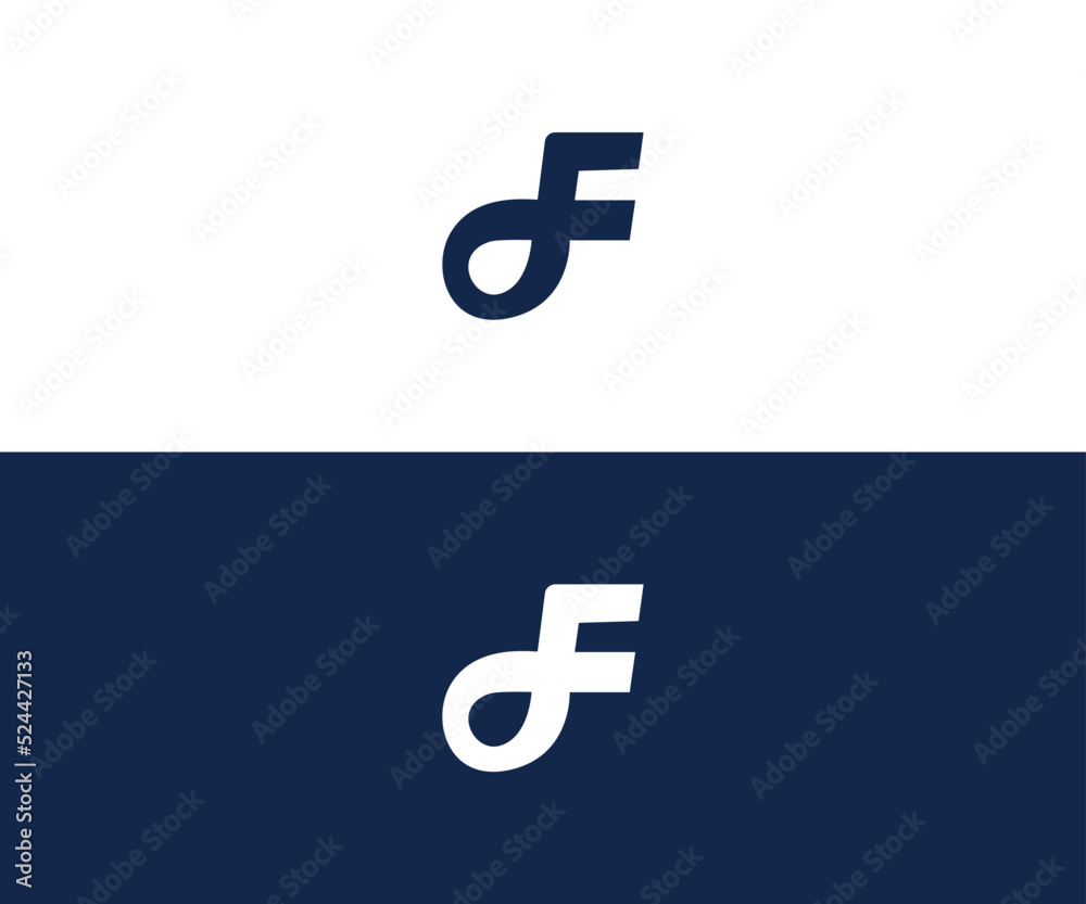 letter f logo design Stock Vector | Adobe Stock