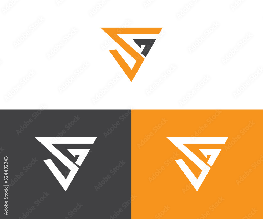 sg logo design Stock Vector | Adobe Stock