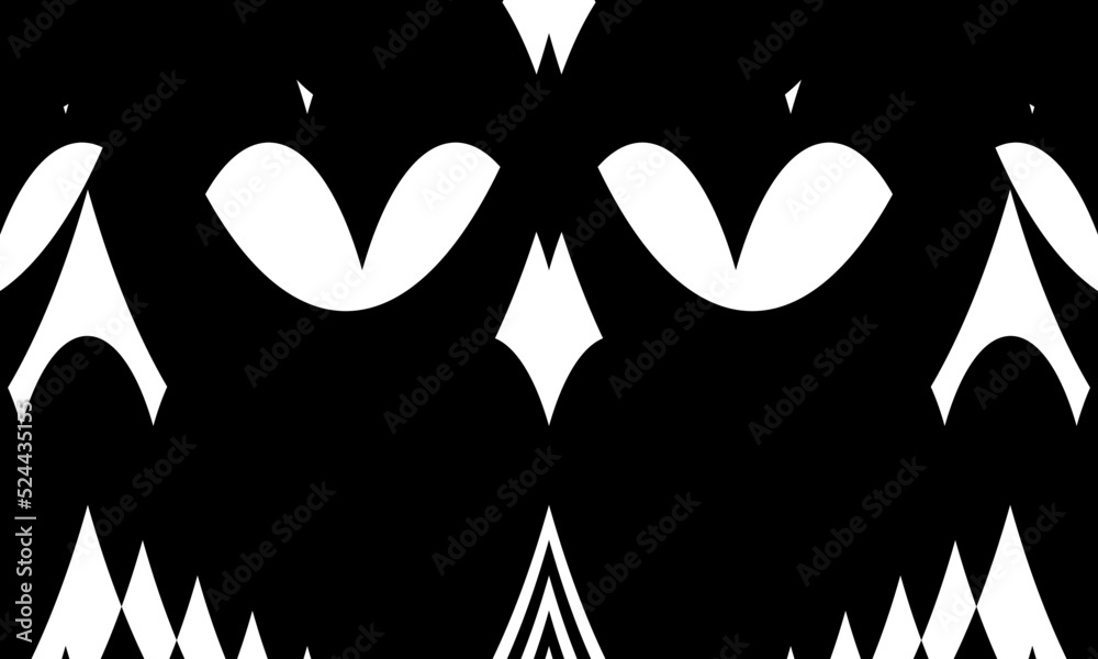 black mesmerizing pattern with distortions in the style of op-art Stock ...