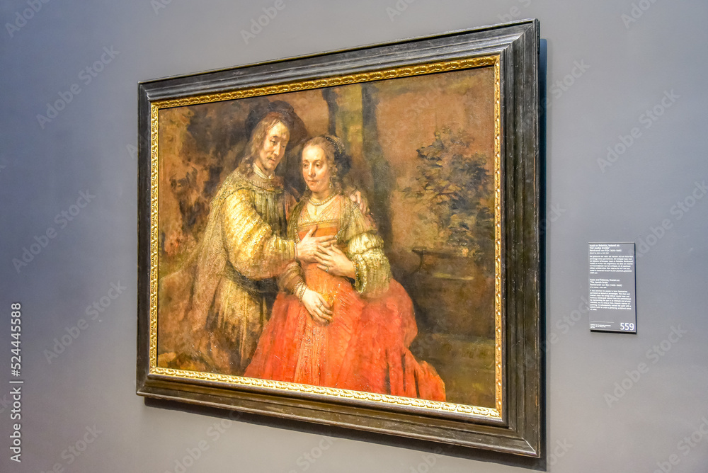 Amsterdam, Netherlands. September 2020. The famous painting The Jewish ...