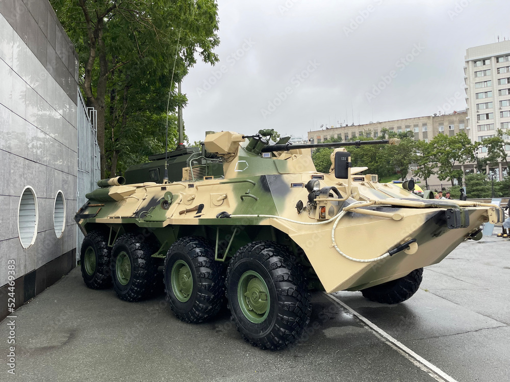 Armored personnel carrier BTR-82 A at the Army-2022 Forum in ...