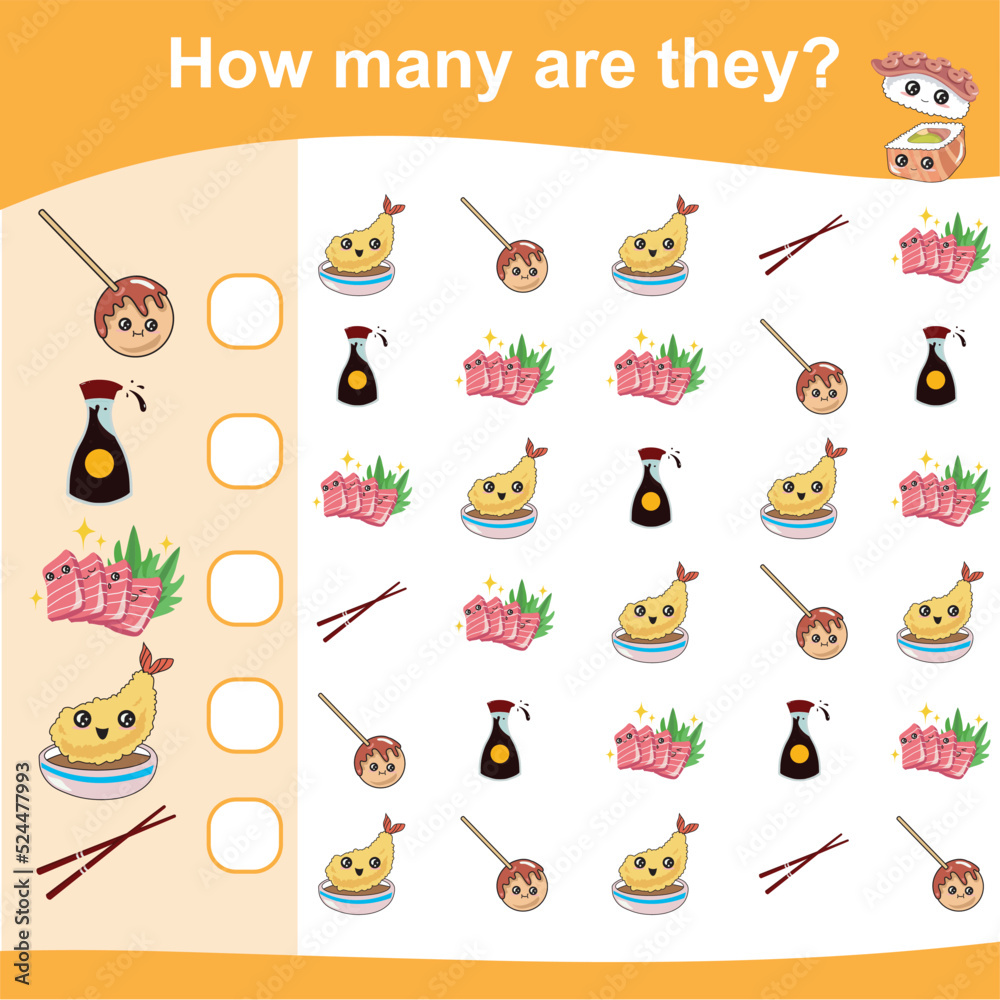 How many are they worksheet. Educational printable math worksheet ...