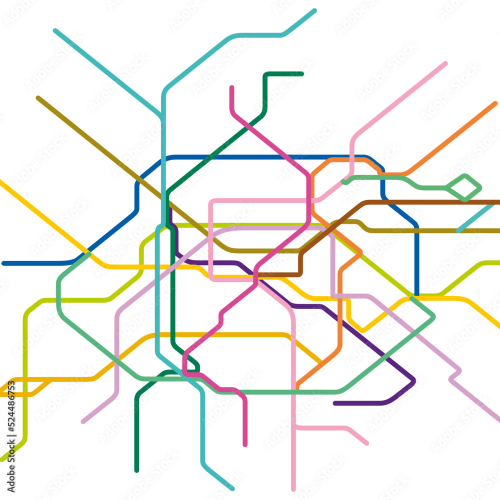 Paris metro subway U bahn Stock Vector | Adobe Stock