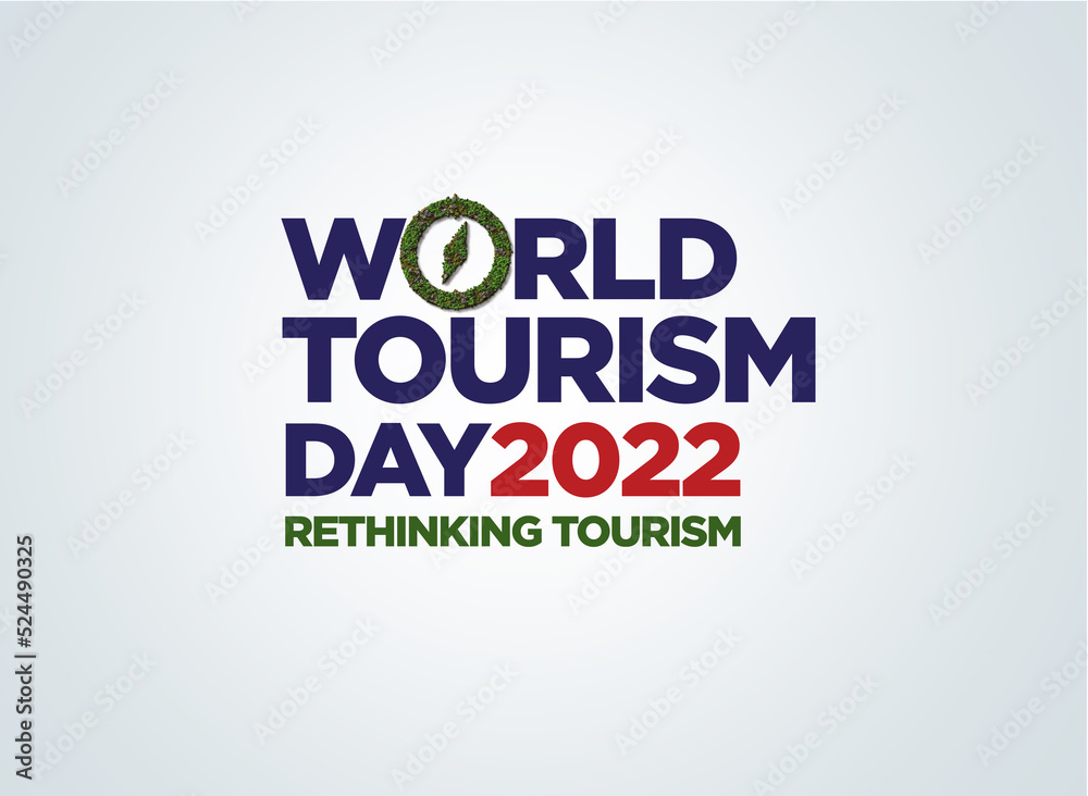 ภาพประกอบสต็อก World Tourism Day 2022 concept vector illustration ...