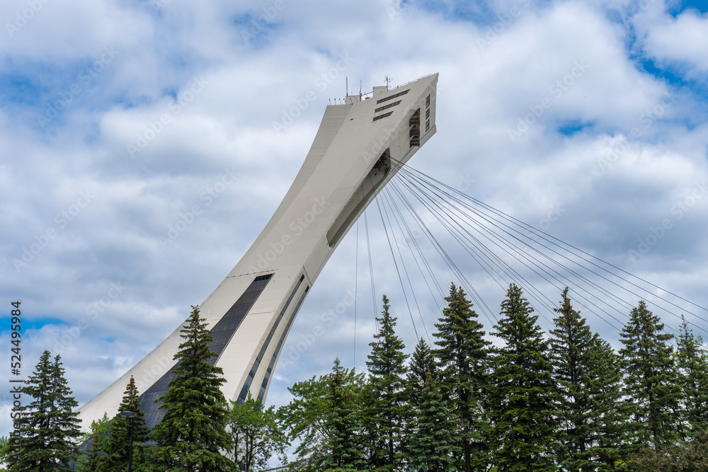 Montreal, Quebec, Canada: Montreal Tower, part of city's Olympic ...