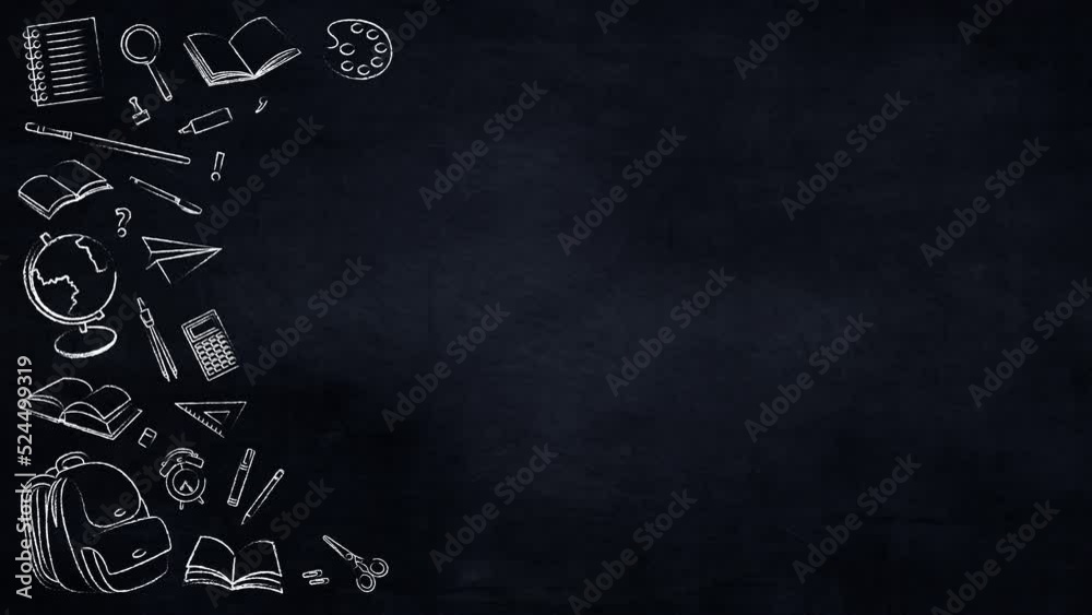 Teacher's Day. Creative banner Back to school. 4K animated banner ...