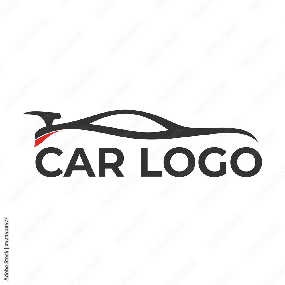 Car line drawing,elegant and stylish sign for automotive business Stock ...