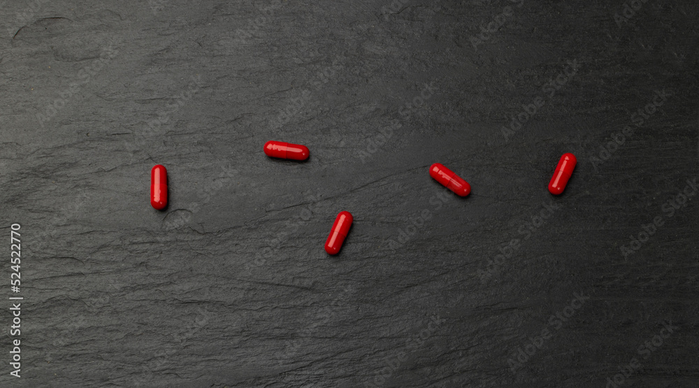 Red Pill Capsules Medicine Stock Photo | Adobe Stock