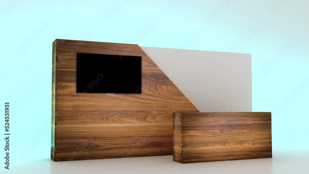 Booth template. corporate identity. Creative exhibition stand design ...