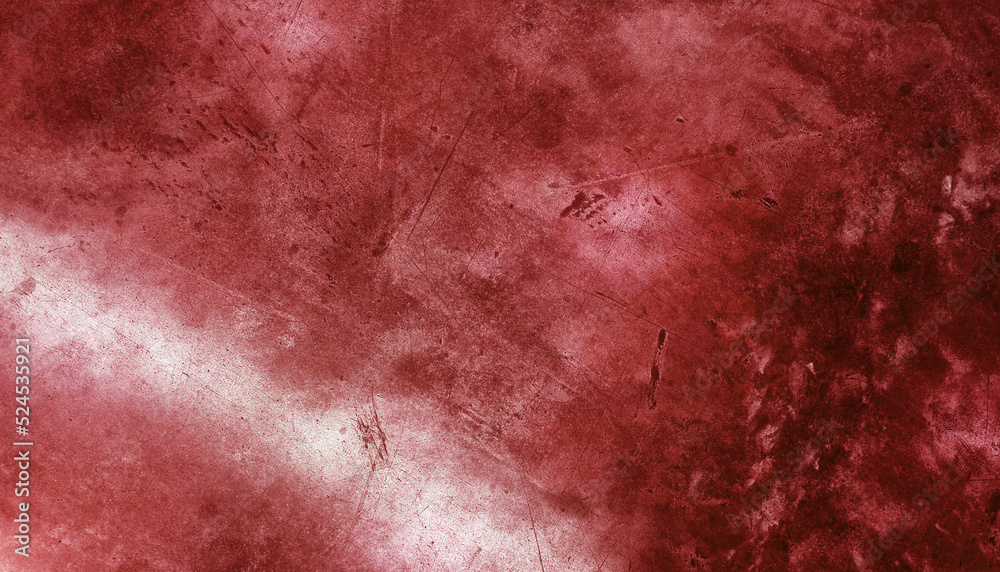 abstract red polished concrete floor use as background with space for ...