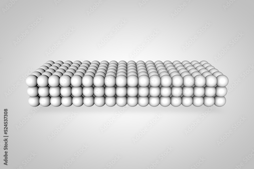3D nanolayers illustration, structural color, electron microscope Stock ...