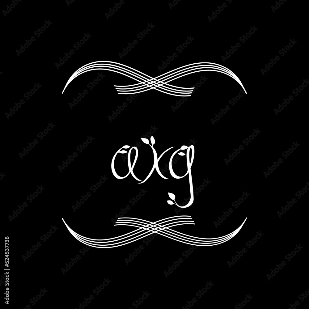 AXG logo,A X G design,AXG letter monogram logo design vector,unique ...