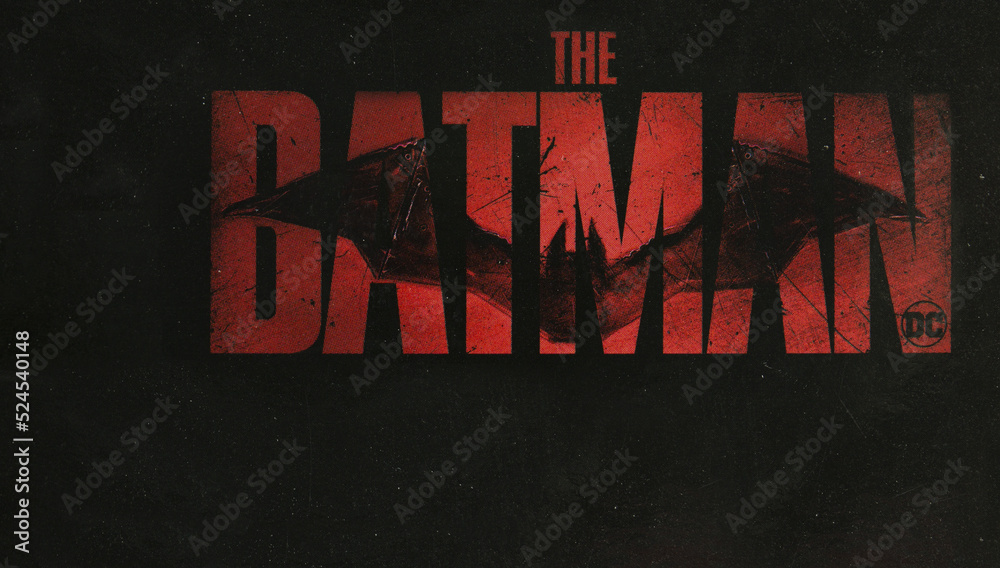 The batman 2022 logo packaging Stock Photo | Adobe Stock