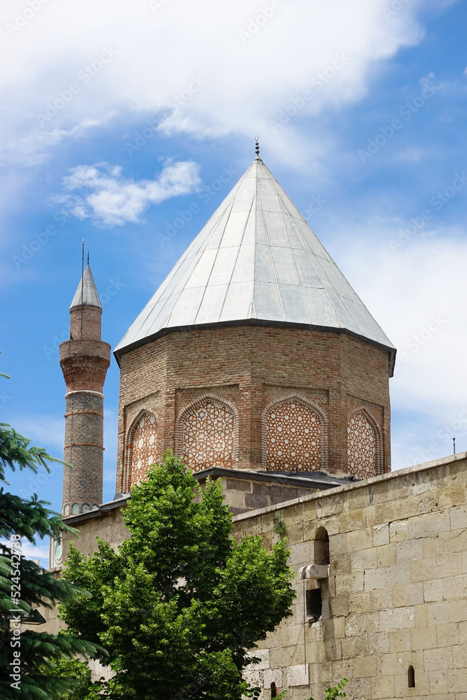 Twin minarets madrasah in Sivas city - Sivas is a tourist magnet city ...