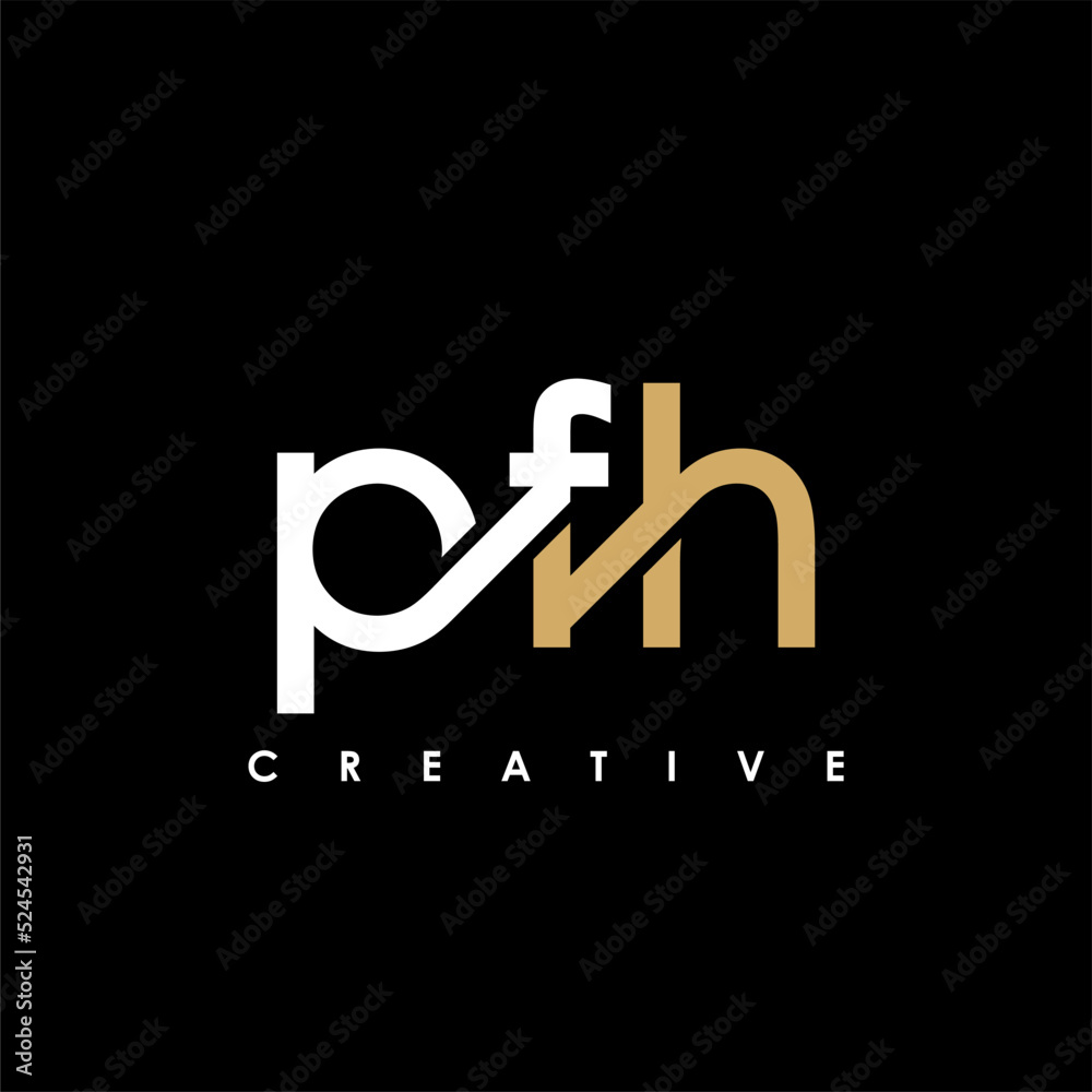 PFH Letter Initial Logo Design Template Vector Illustration Stock ...