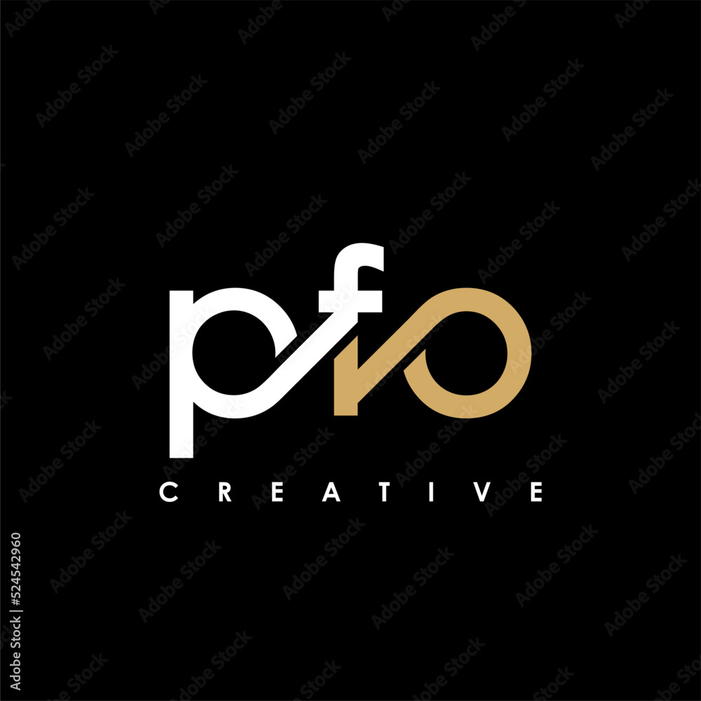 PFO Letter Initial Logo Design Template Vector Illustration Stock ...
