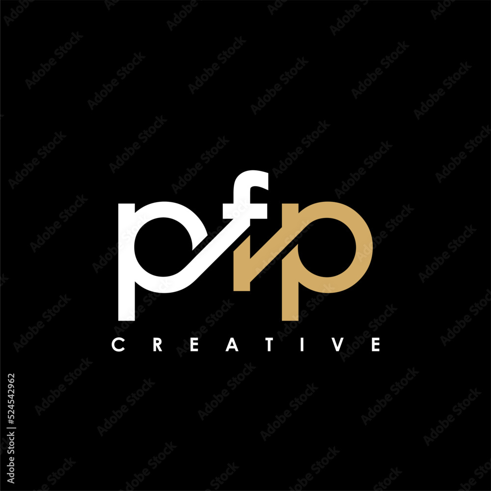 PFP Letter Initial Logo Design Template Vector Illustration Stock ...
