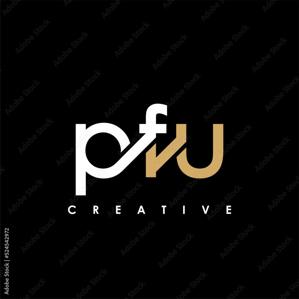 PFU Letter Initial Logo Design Template Vector Illustration Stock ...