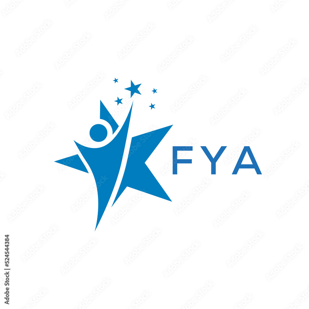 FYA Letter logo white background .FYA Business finance logo design ...