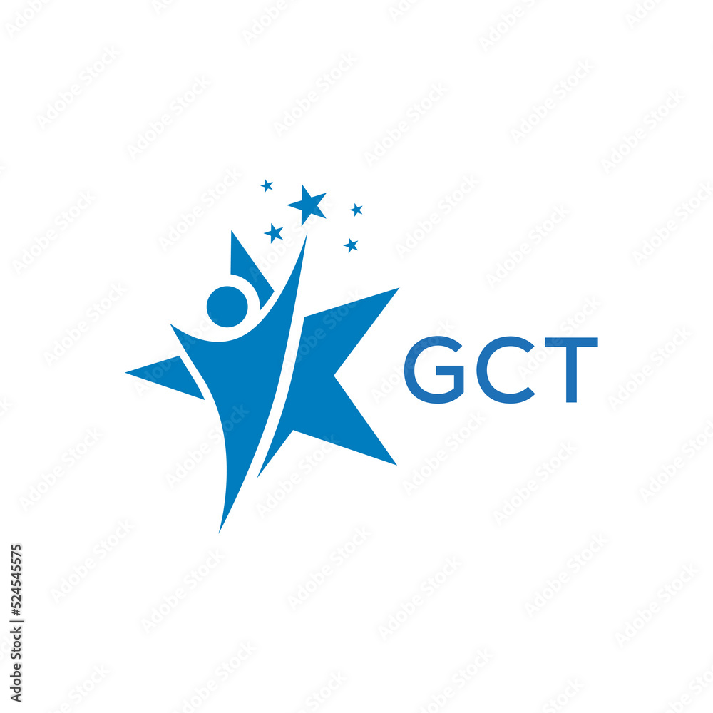 GCT Letter logo white background .GCT Business finance logo design ...