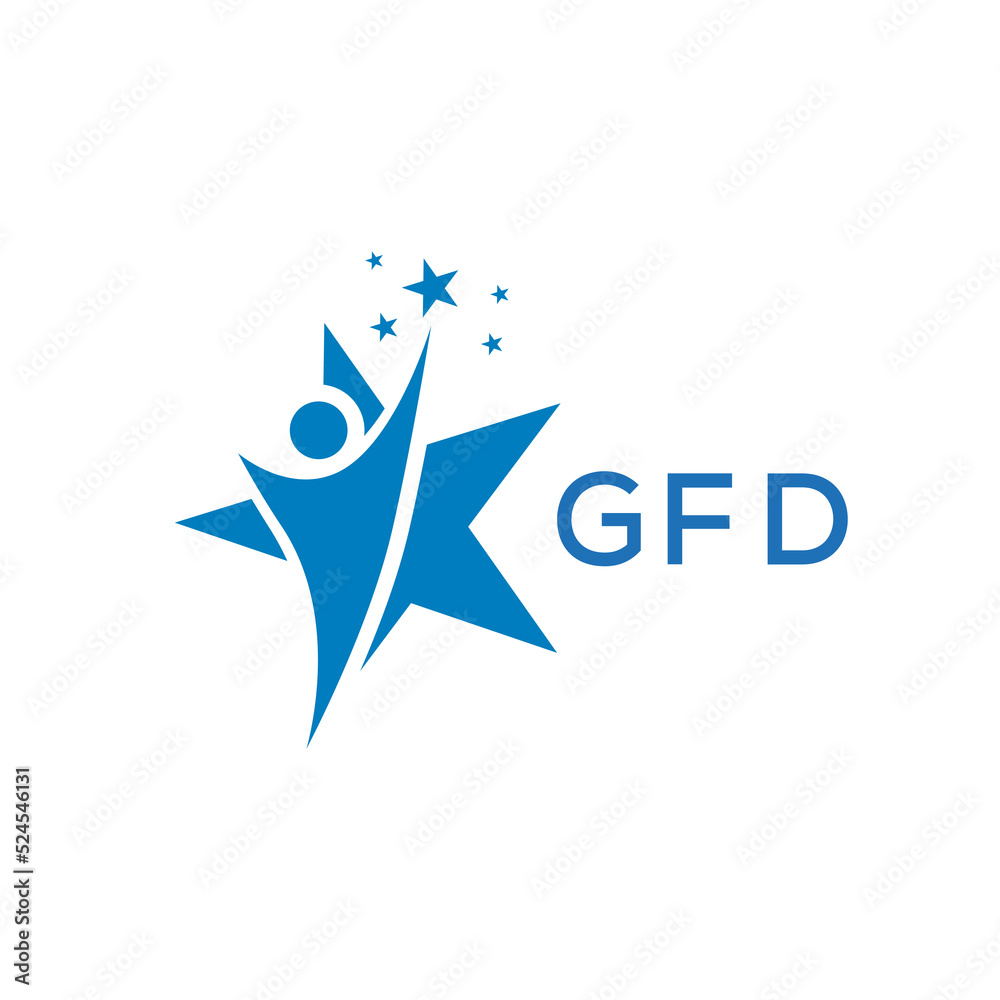 GFD Letter logo white background .GFD Business finance logo design ...