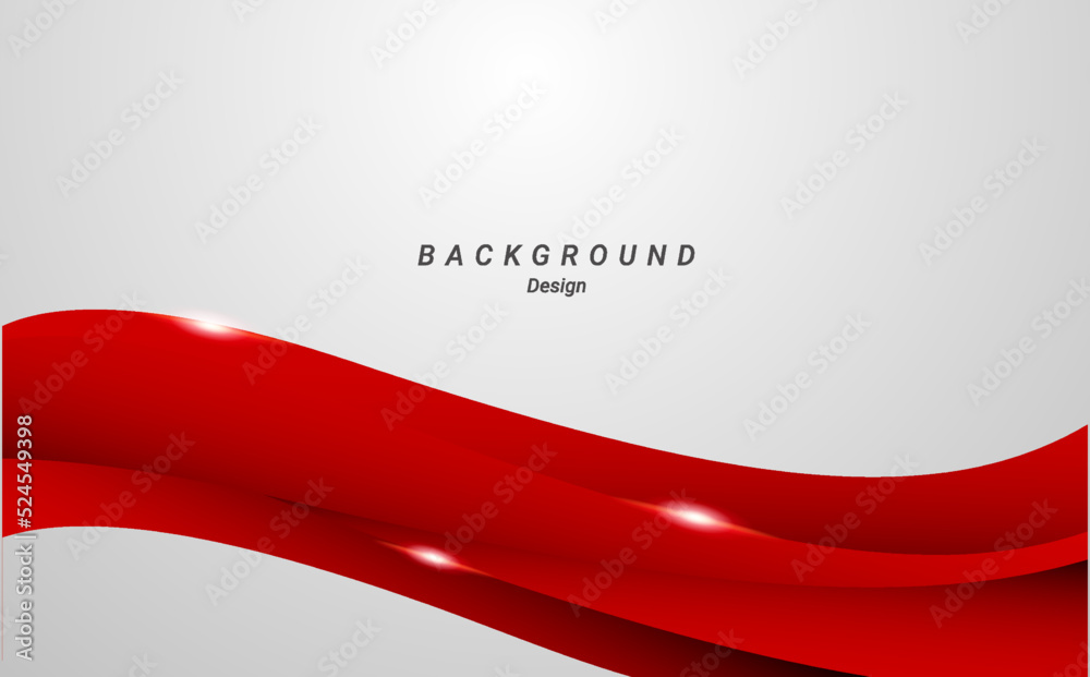 Abstract red wave elegant background template design Stock Vector ...