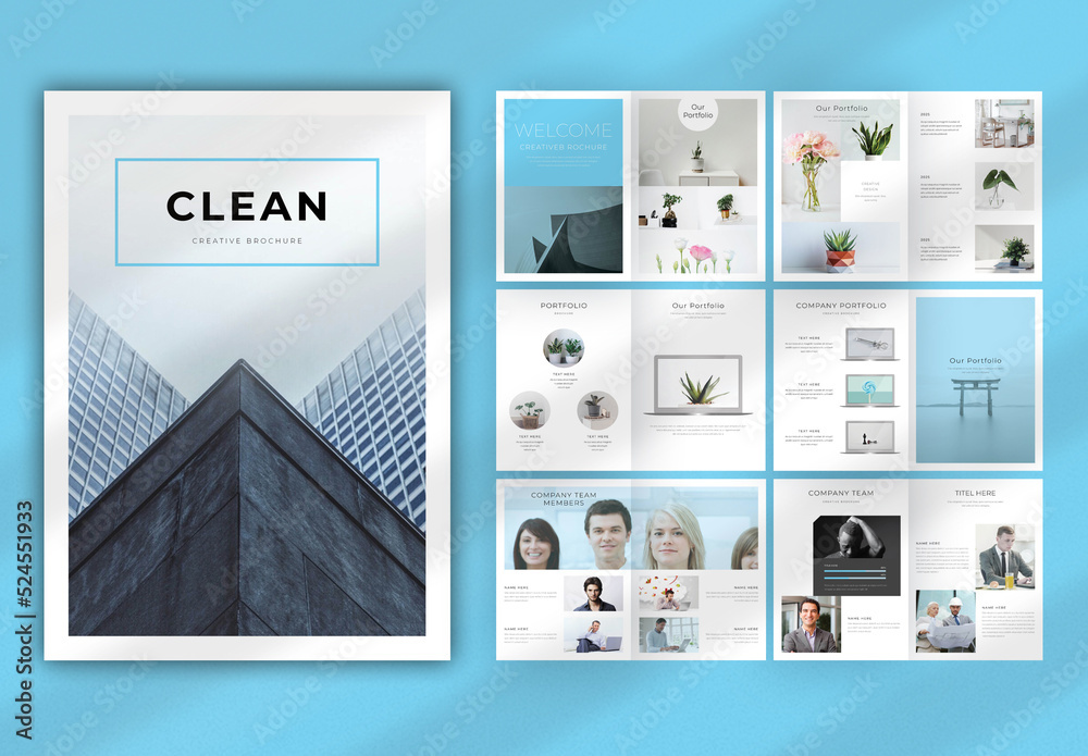 Clean Creative Brochure Stock Template | Adobe Stock