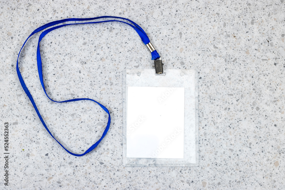 Blank badge mockup grunge background. Plain empty name tag mock up ...