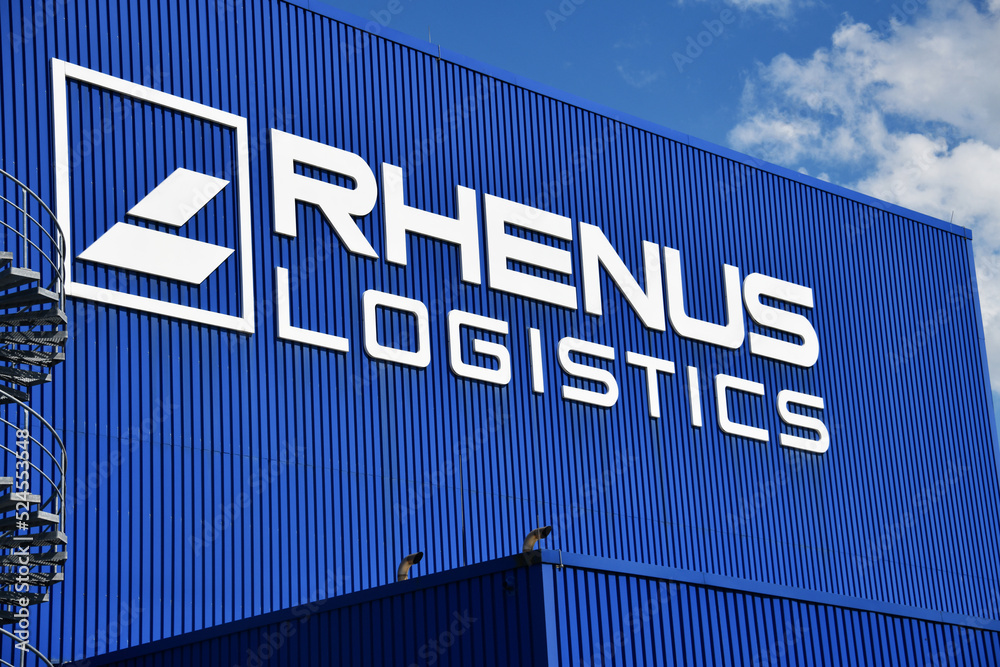 Hamburg, Germany - June 6, 2022: The Rhenus Group is a German logistics ...