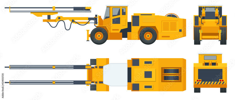 Tunneling drilling rigs, self-propelled drilling rigs. Bucket-wheel ...