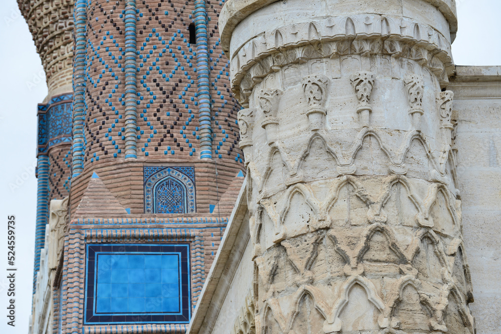 Twin minarets madrasah in Sivas city - Sivas is a tourist magnet city ...
