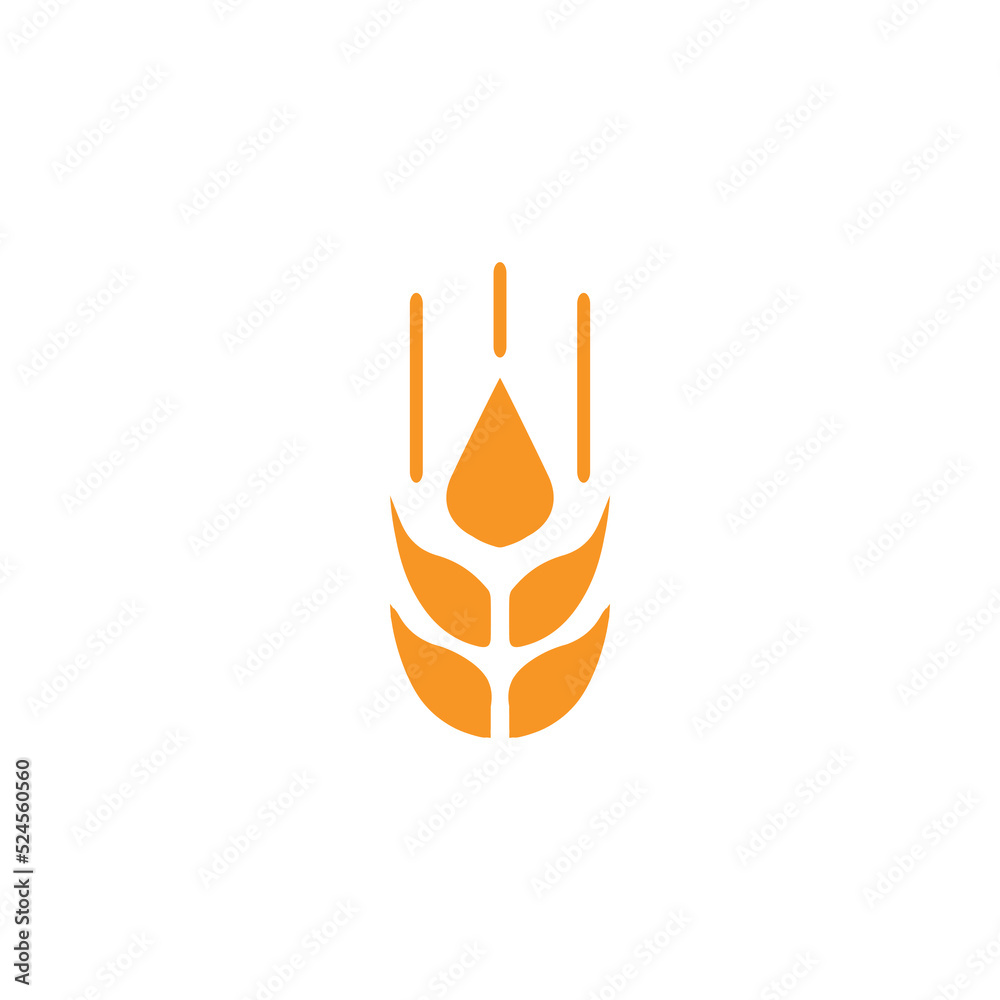 wheat logo, bakery symbol, wheat agriculture Stock Vector | Adobe Stock