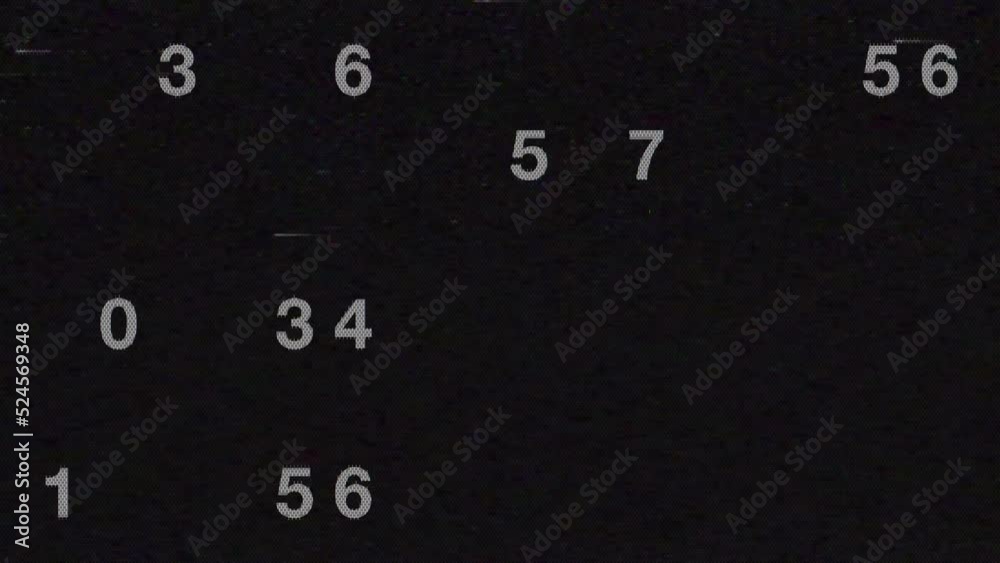 4k CRT Glitch Overlay. Television Scanlines. Old CRT tube screen from a ...