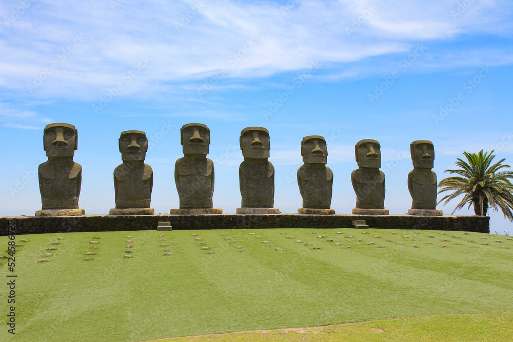 Moai statue nichinan City Miyazaki Japan Stock Photo | Adobe Stock