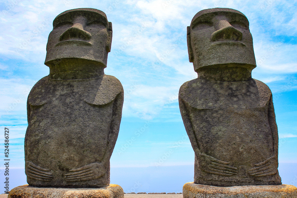 Moai statue nichinan City Miyazaki Japan Stock Photo | Adobe Stock