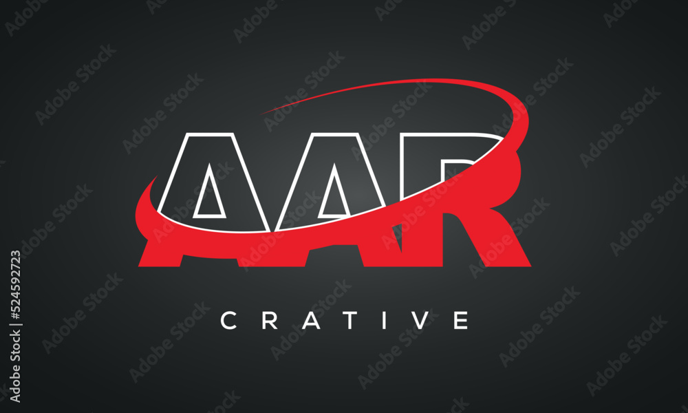 AAR letters typography monogram logo , creative modern logo icon with ...