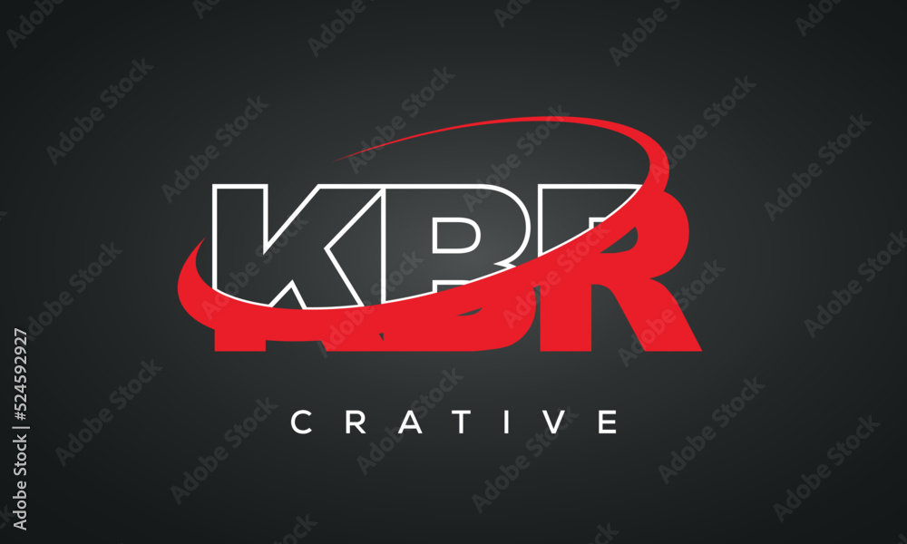 KBR letters typography monogram logo , creative modern logo icon with ...