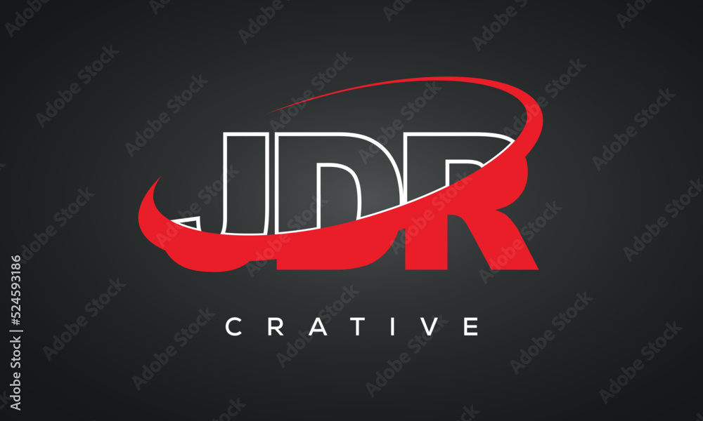 JDR letters typography monogram logo , creative modern logo icon with ...