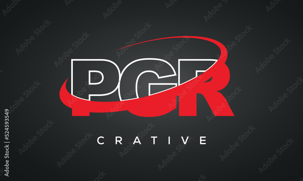PGR letters typography monogram logo , creative modern logo icon with ...