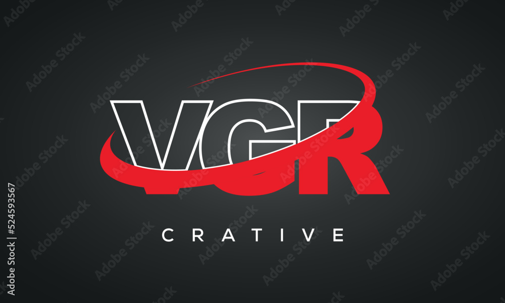 VGR letters typography monogram logo , creative modern logo icon with ...