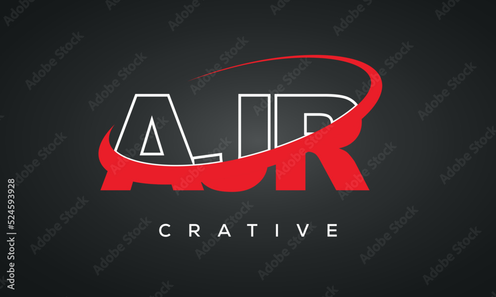 AJR letters typography monogram logo , creative modern logo icon with ...