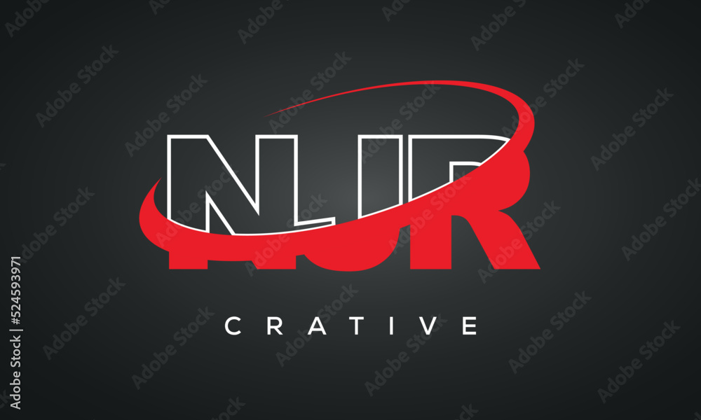 NJR letters typography monogram logo , creative modern logo icon with ...