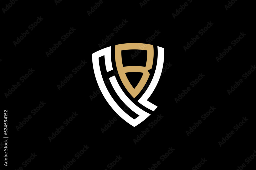 CBL creative letter shield logo design vector icon illustration Stock ...
