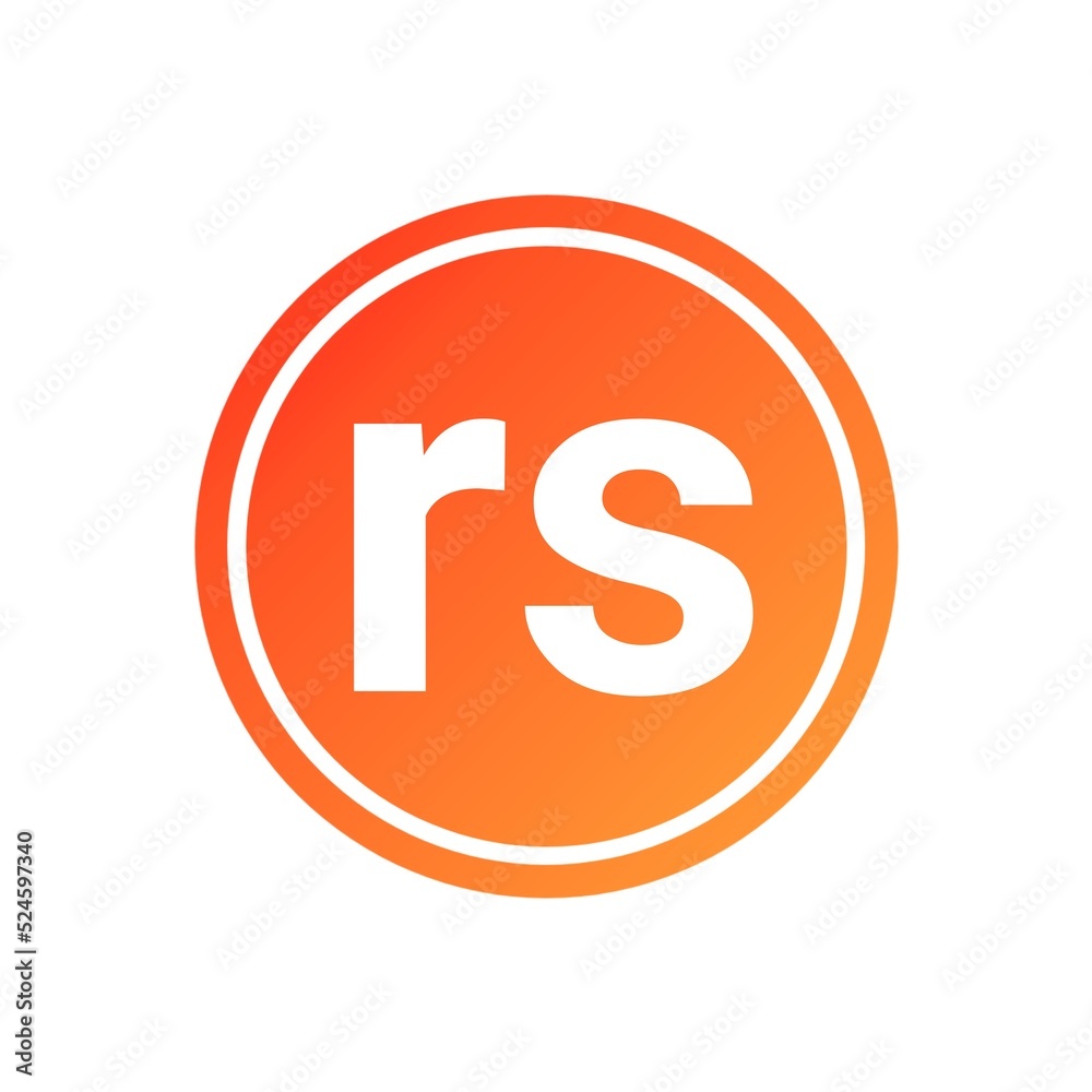 Alphabet letter rs logo design Stock Illustration | Adobe Stock